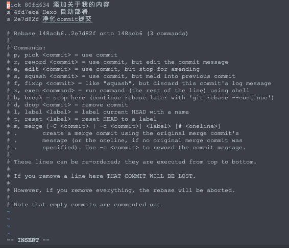 Git之多个commit合并 - lynn1286💭